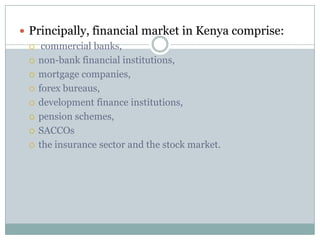 Financial sector in Kenya | PPTX