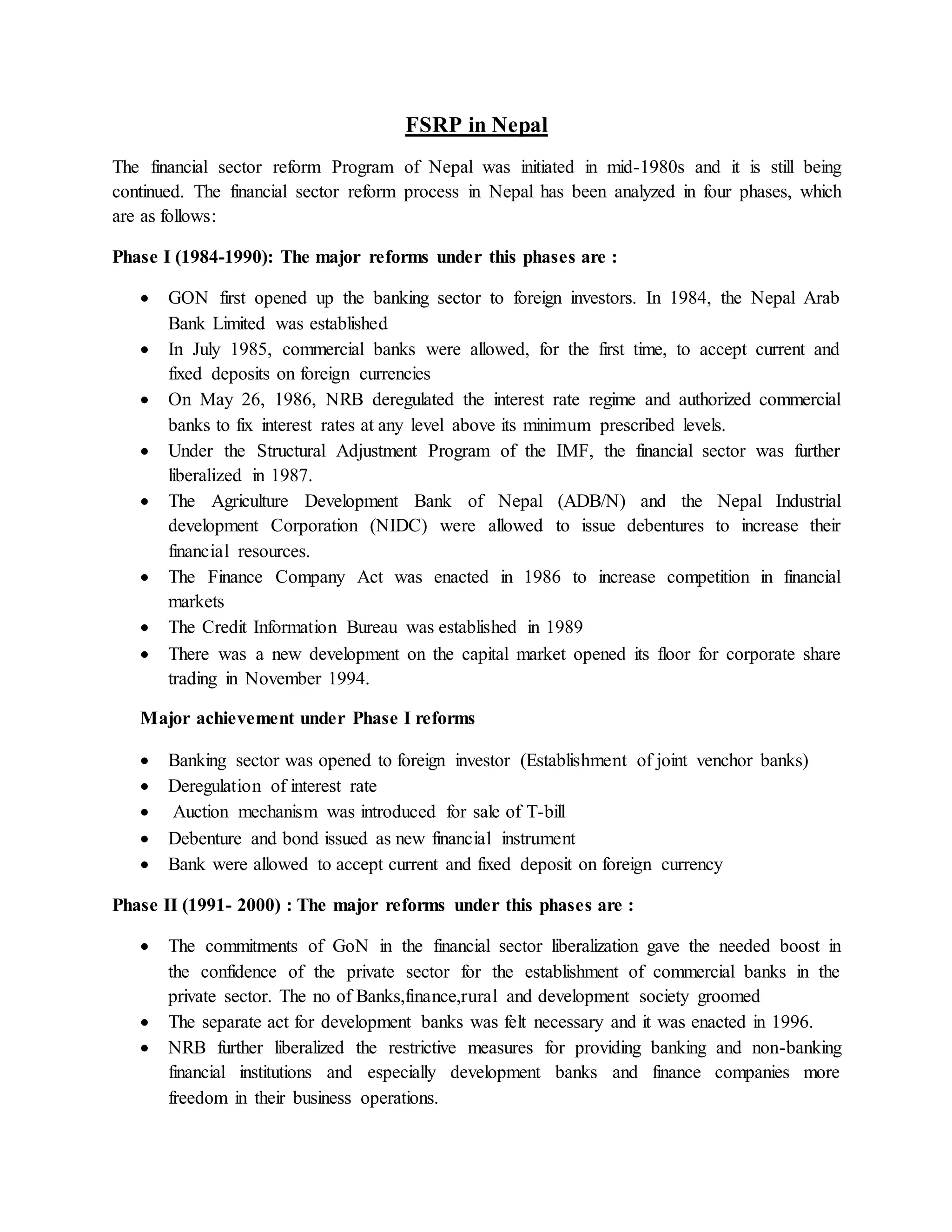 Financial Sector Reforms In Nepal.docx