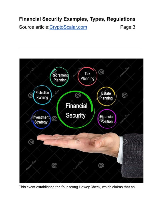 Financial Security Examples, Types, Regulations | PDF