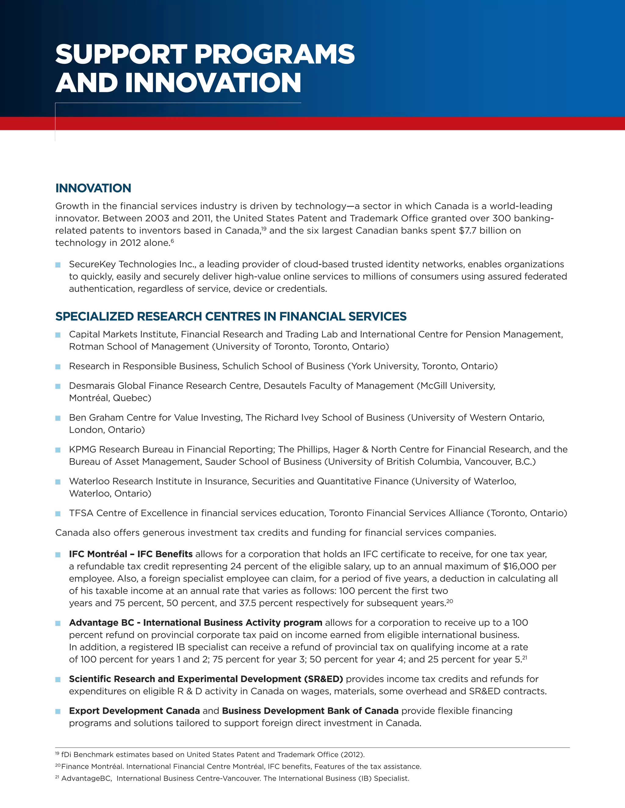 Financial services Canada | PDF