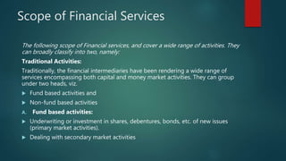 Financial services | PPTX | Financial Regulation | Economy
