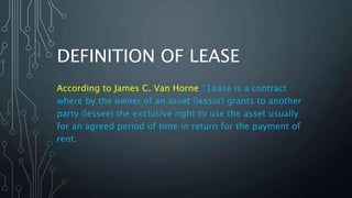 Financial services ( Lease Financing) | PPTX