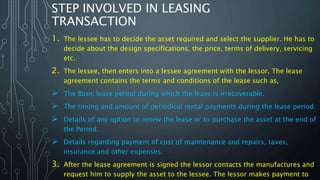 Financial services ( Lease Financing) | PPTX