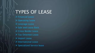 Financial services ( Lease Financing) | PPTX