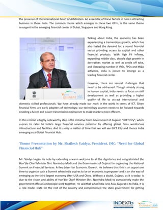 Vibrant Gujarat Summit on Financial Services sector – A key driver for economic growth | PDF
