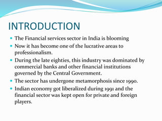 Financial services in india- DIPTANU SUTRADHAR | PPTX