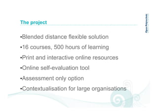 Financial services project Open Polytechnic | PDF