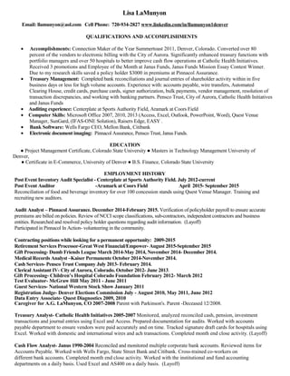 Financial services resume 2015 | PDF