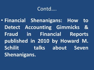 Financial Shenanigans I.pptx