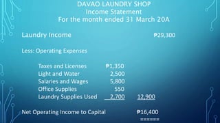 Financial statement | PPTX