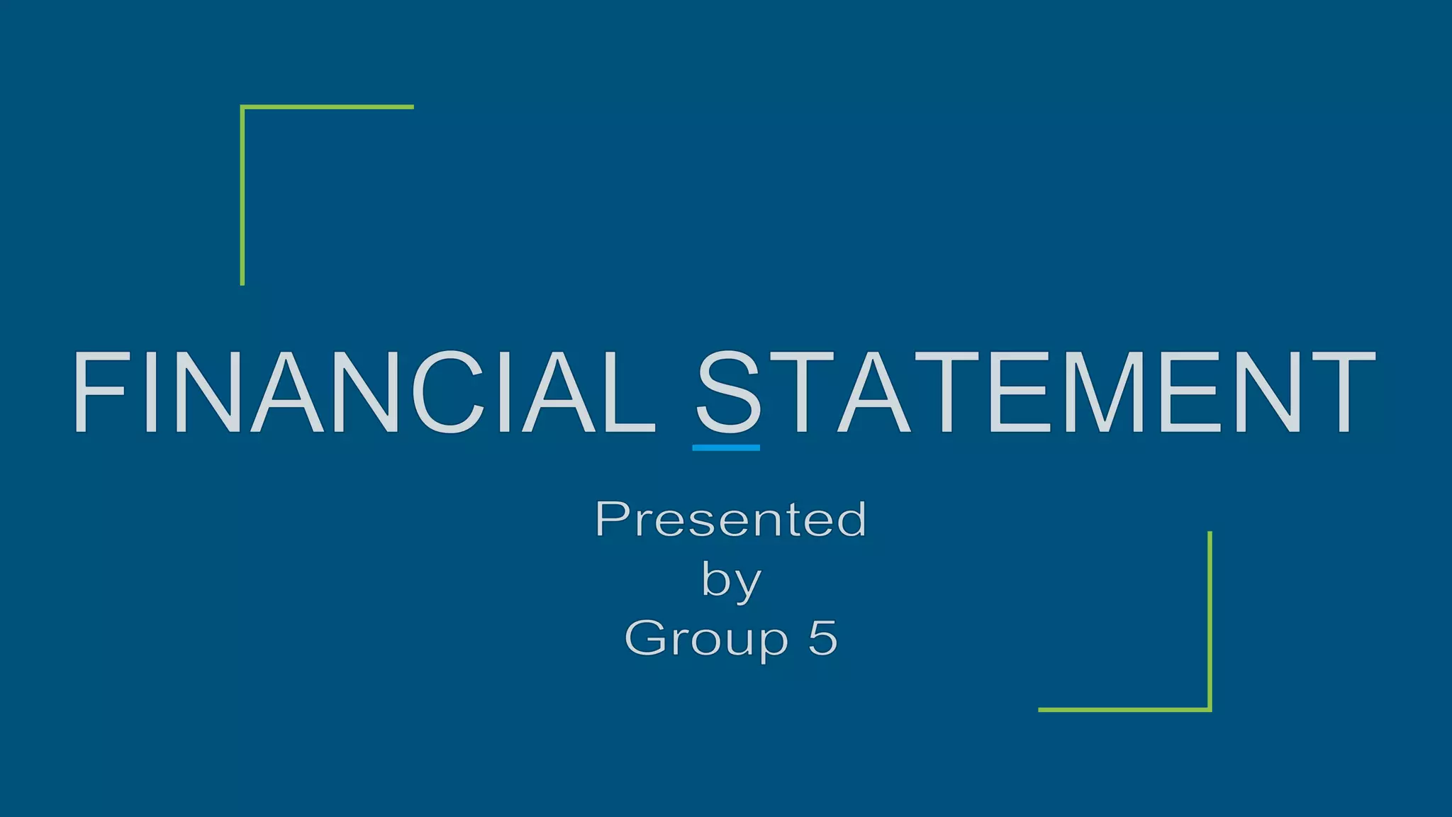 Accounting: Financial statement | PPTX