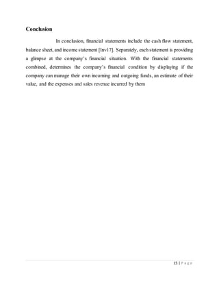 Financial statement | PDF