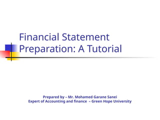 financial statement preparations .ppt... | PPT