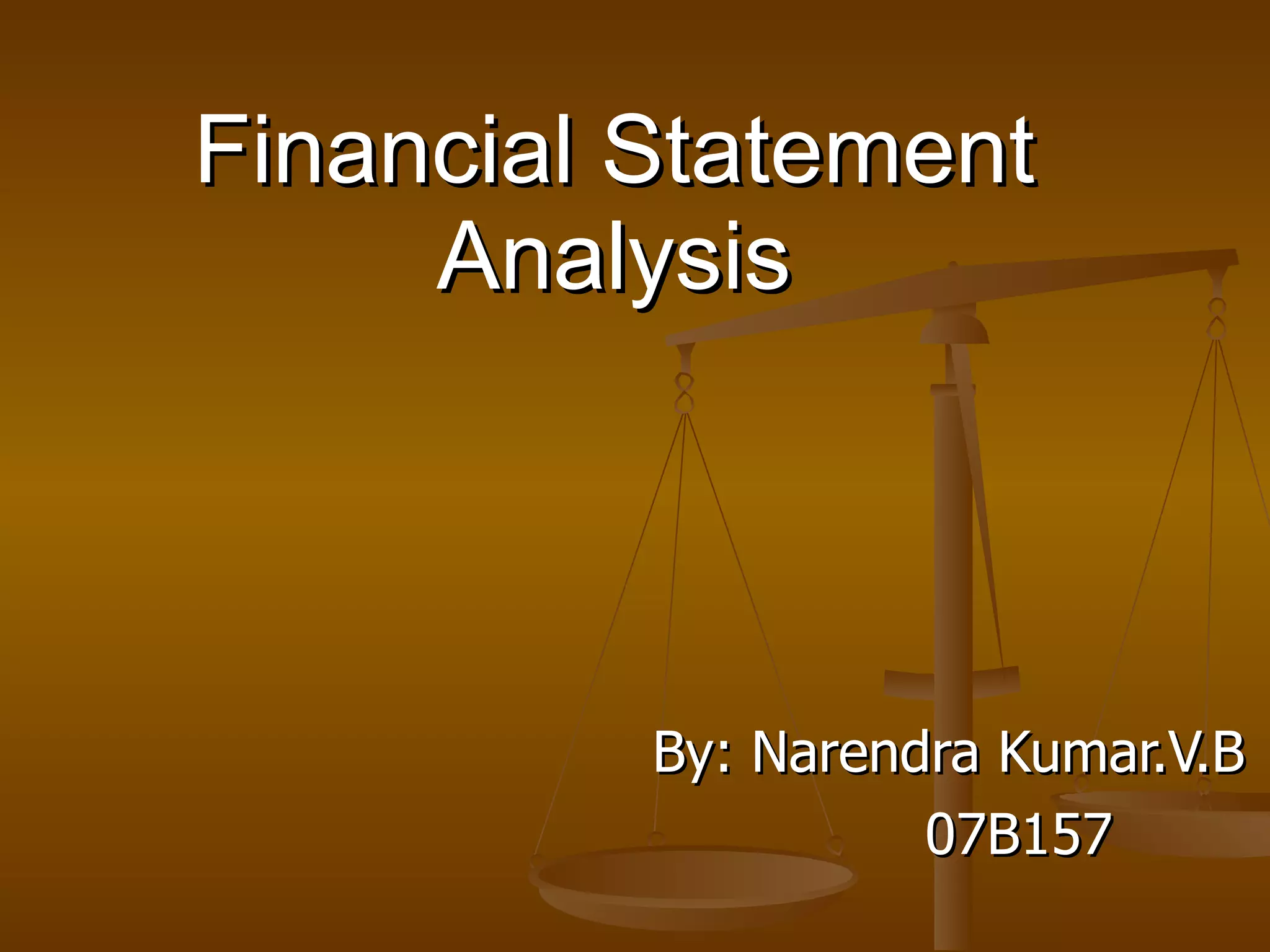 Financial Statement Analysis | PPT