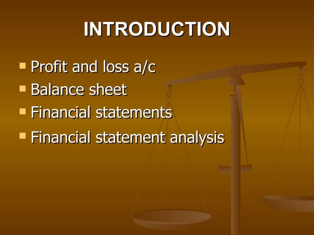 Financial Statement Analysis | PPT