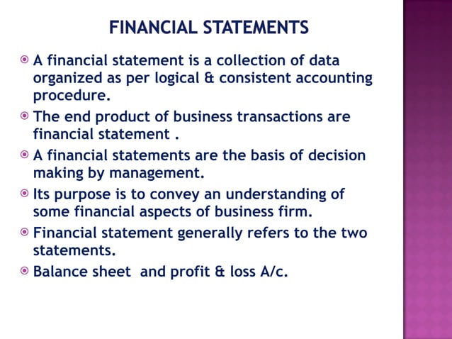Financial statement analysis | PPT