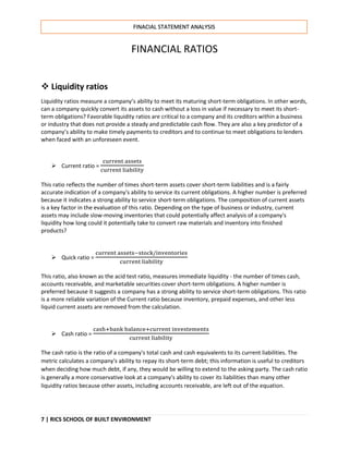 Financial statement analysis | PDF