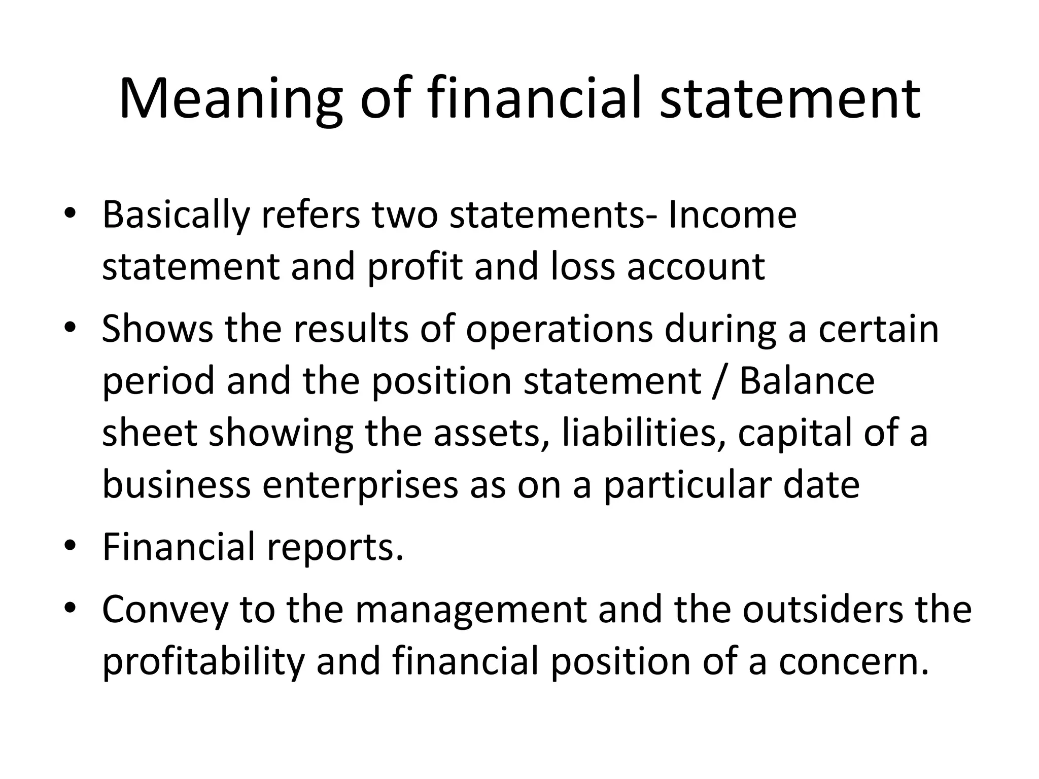 Financial statement analysis | PPT