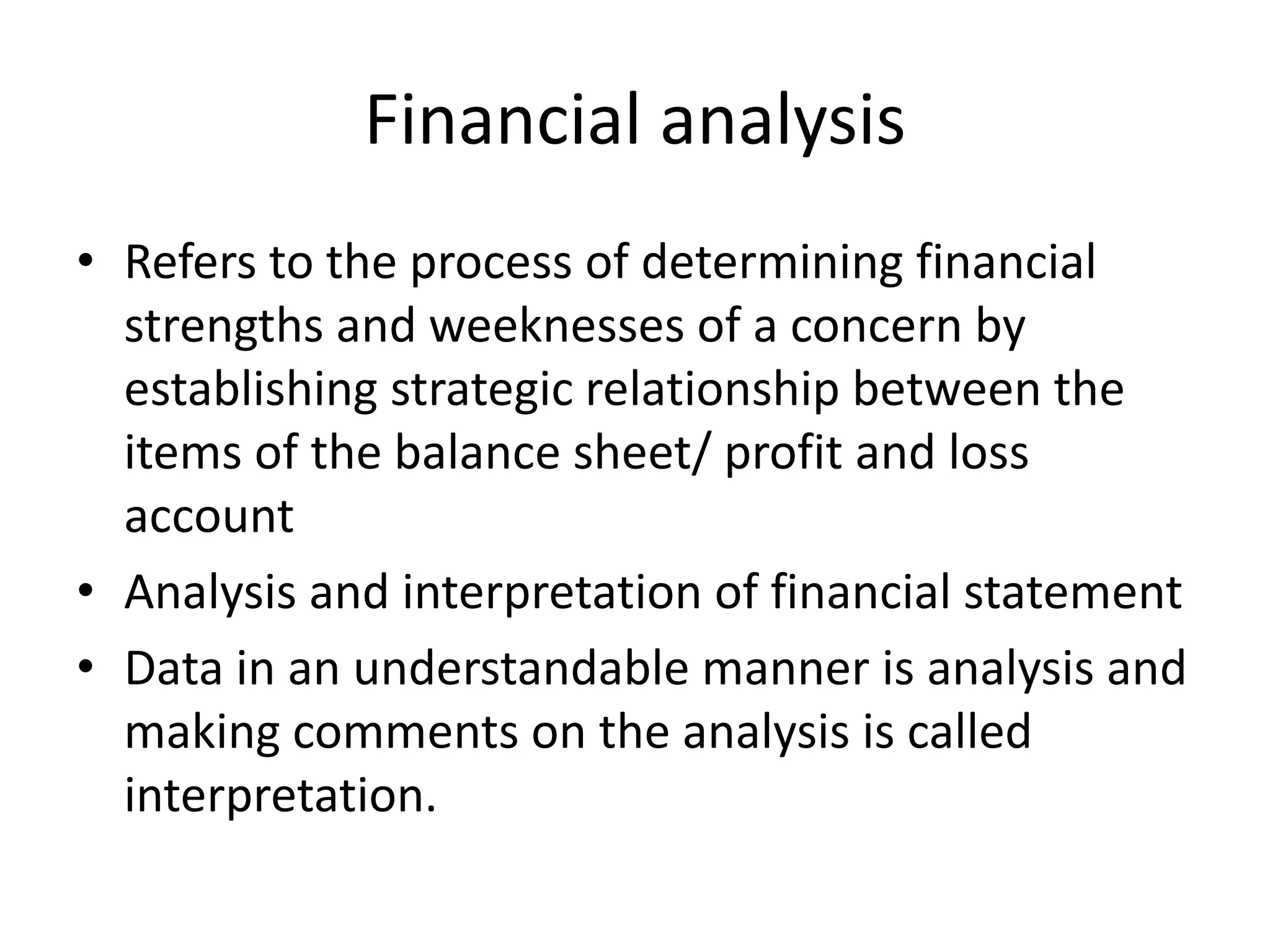Financial statement analysis | PPT