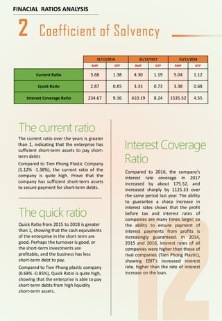 Financial Statement Analysis Bình Minh Plastic (BMP) | PDF