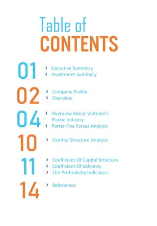 Financial Statement Analysis Bình Minh Plastic (BMP) | PDF