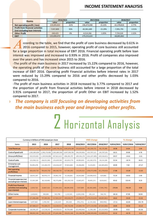 Financial Statement Analysis Bình Minh Plastic (BMP) | PDF | Business ...