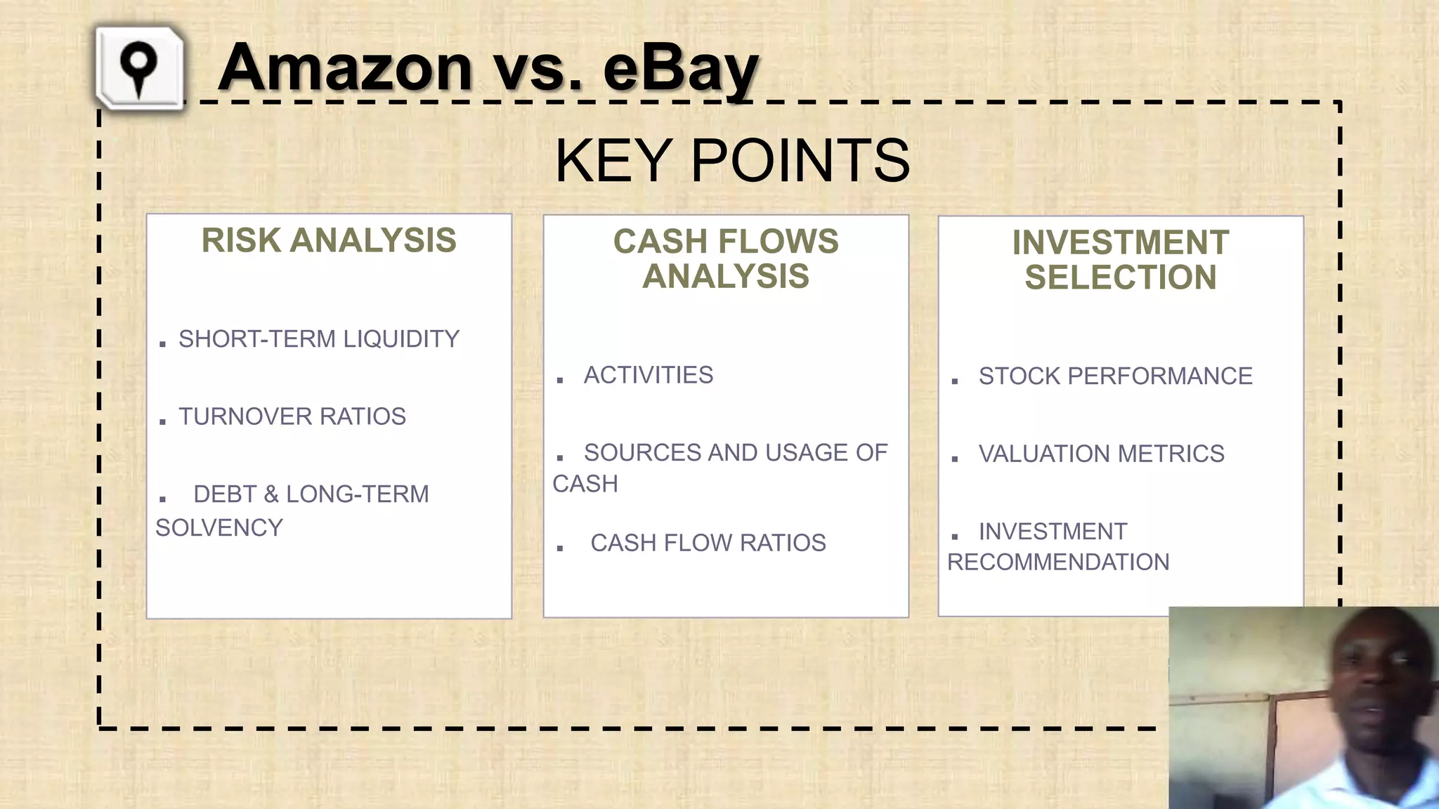 Financial statement analysis of Amazon and eBay | PPTX