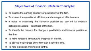 Financial Statement Analysis.ppt | Stocks and Bonds | Personal Investing