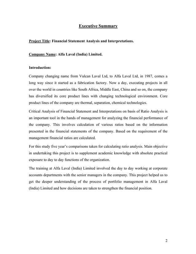 Financial statement analysis and interpretationst | PDF
