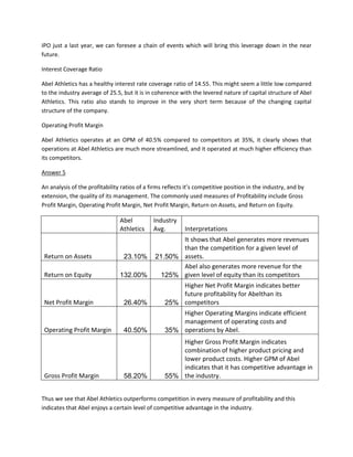 Financial Statement Analysis Assignment Help | PDF