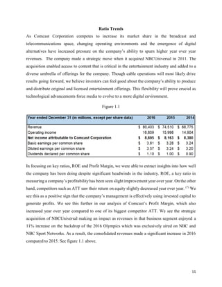 Comcast Financial Statement Analysis | PDF