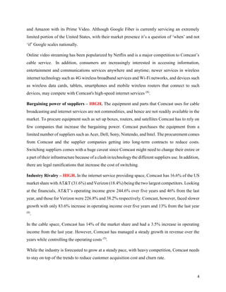 Comcast Financial Statement Analysis | PDF