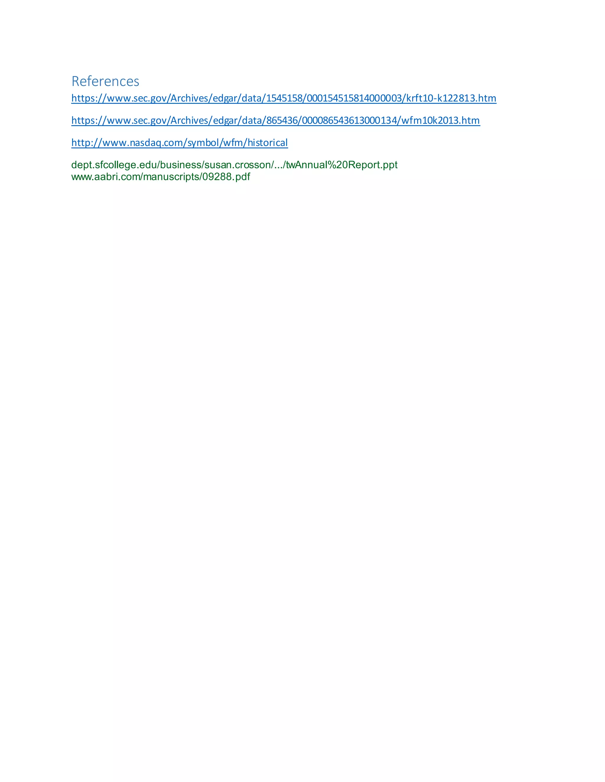 Financial statement analysis project | DOCX