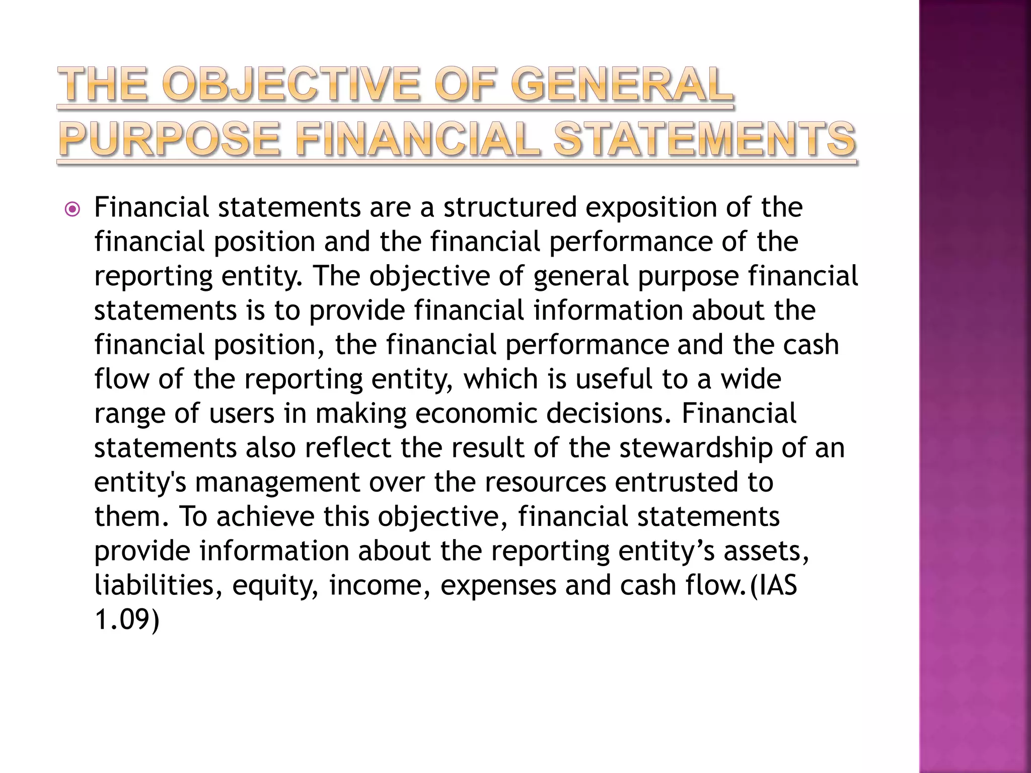 Financial statements | PPTX