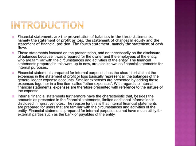 Financial statements | PPT