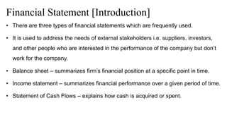 Financial Statements Presentation | PPTX
