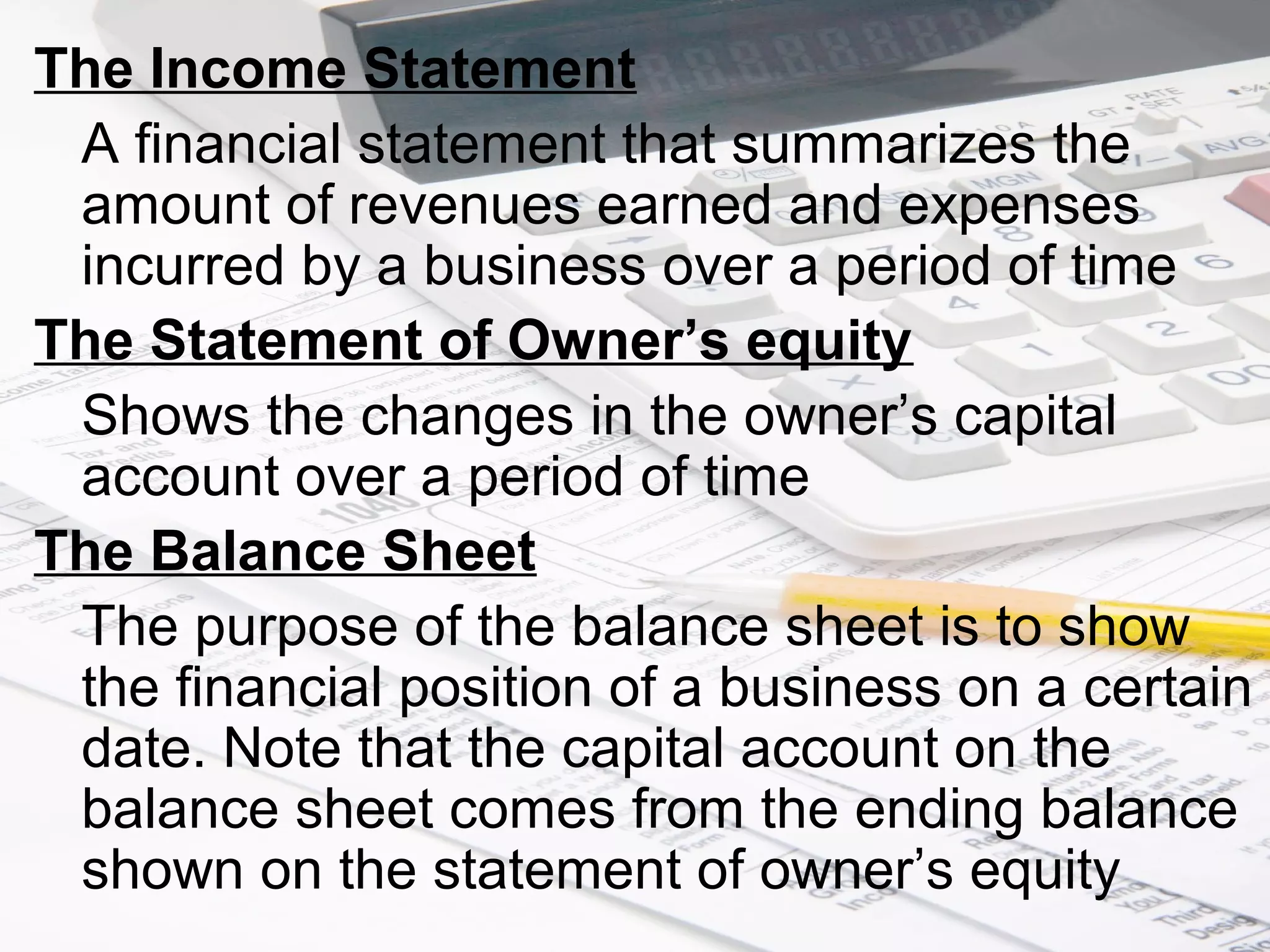 Financial statements english for accounting | PPT