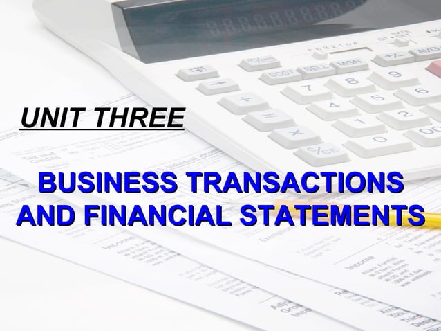Financial statements english for accounting | PPT