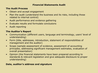 Financial Statements Audit | PPT