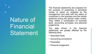 Financial statements MBA | PPTX