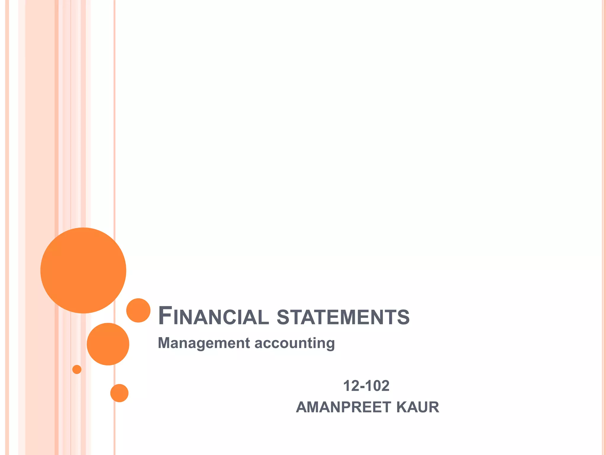 Financial statements ppt | PPTX