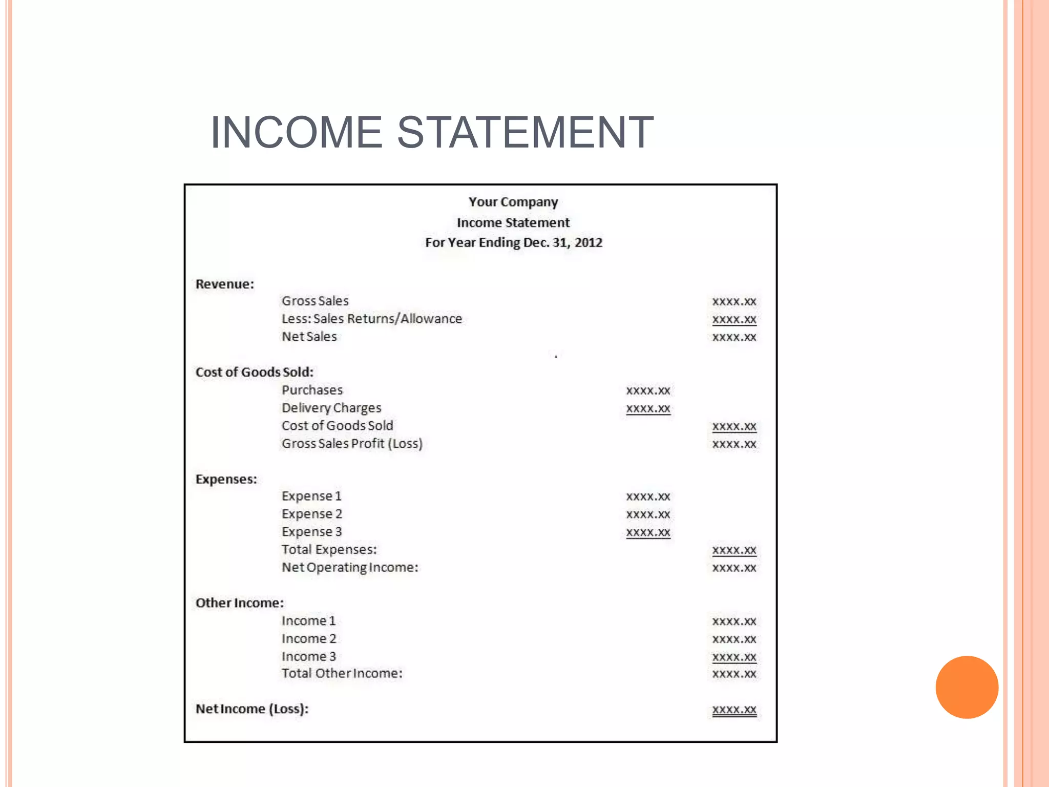 Financial statements ppt | PPTX