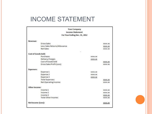 Financial statements ppt | PPTX