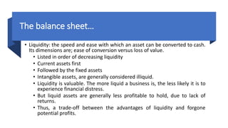 Financial statements, taxes, and cash flow | PPTX