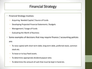 Financial strategy | PPTX