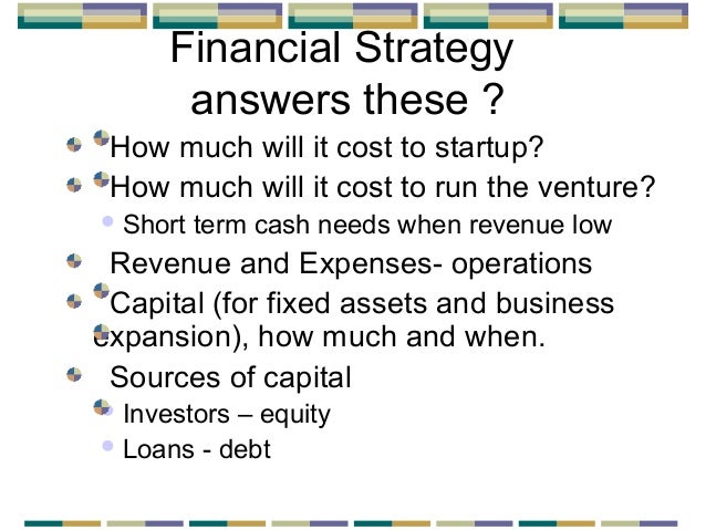Financial strategy