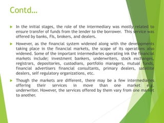 Introduction to financial system and its components | PPT