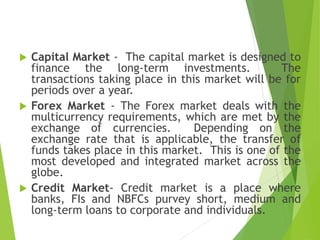 Introduction to financial system and its components | PPT