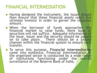 Introduction to financial system and its components | PPT