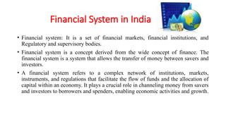 financial system in Indian economy eeeee | PPT